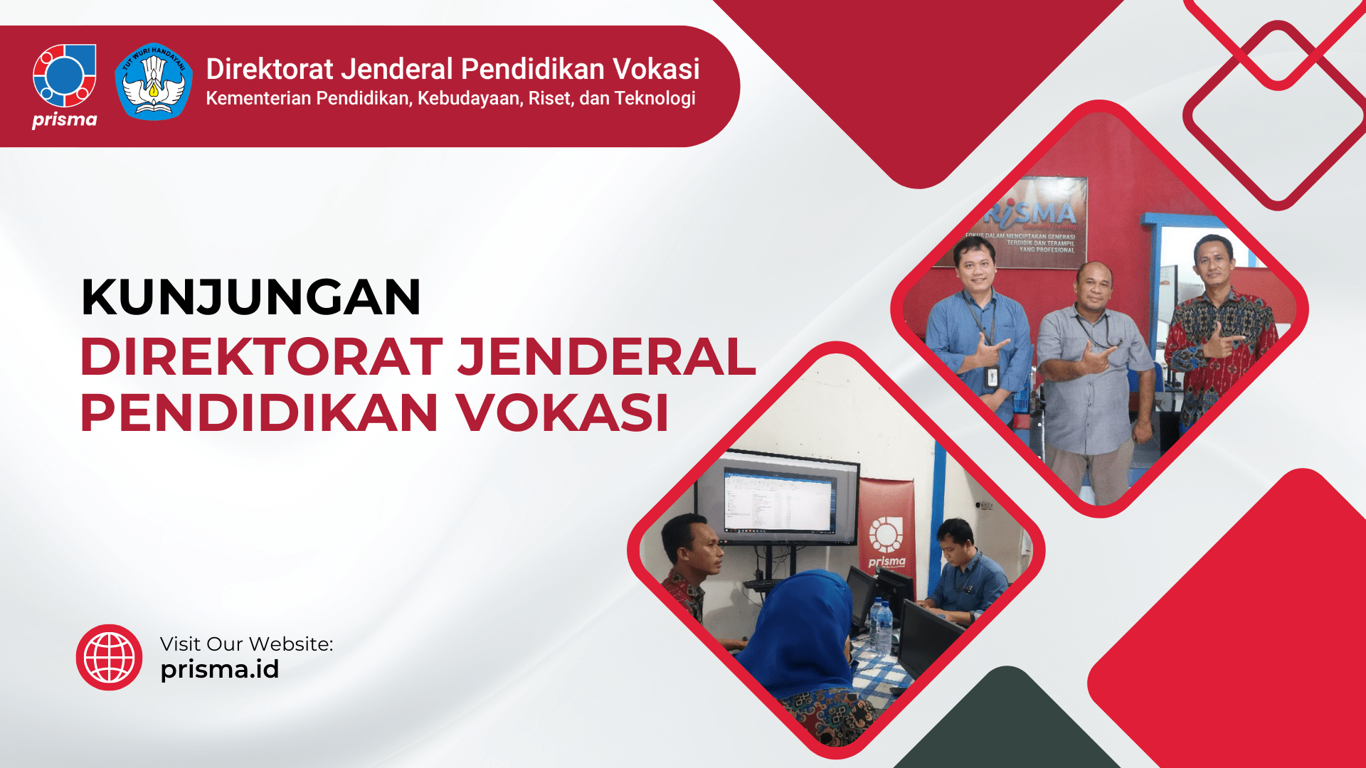 Ditjen Pendidikan Vokasi Kunjungi LKP Prisma… Ada Apa? - PRISMA